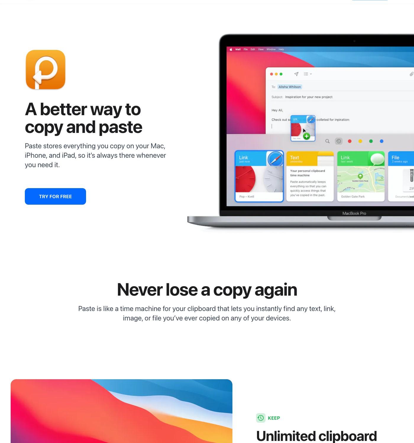 Landings Landing Page Examples
