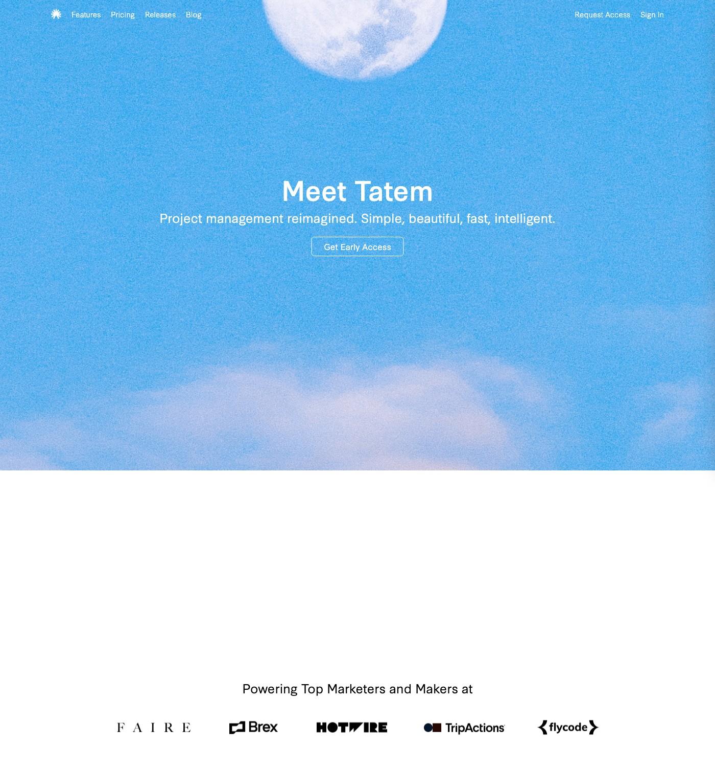 Landings Landing Page Examples